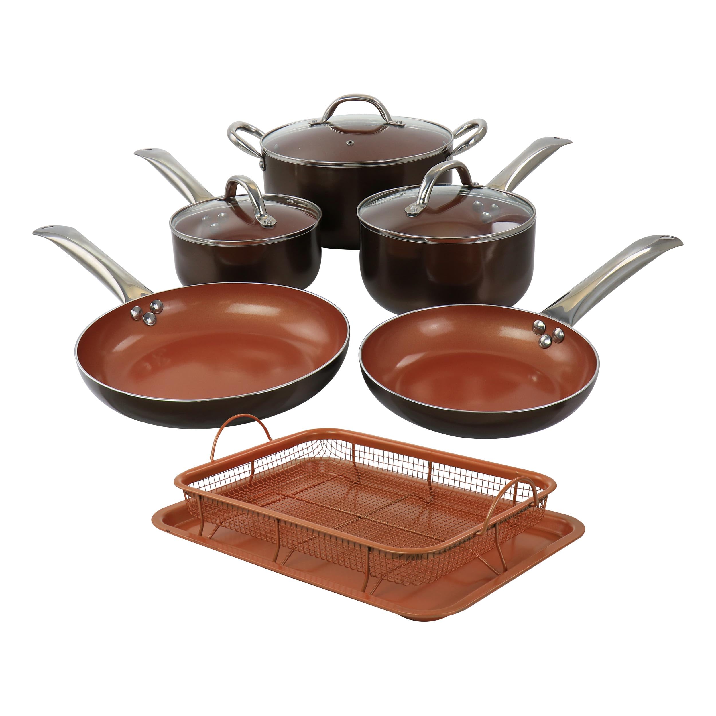 Gibson Home Cookware Set, No size, Brown – Four Life